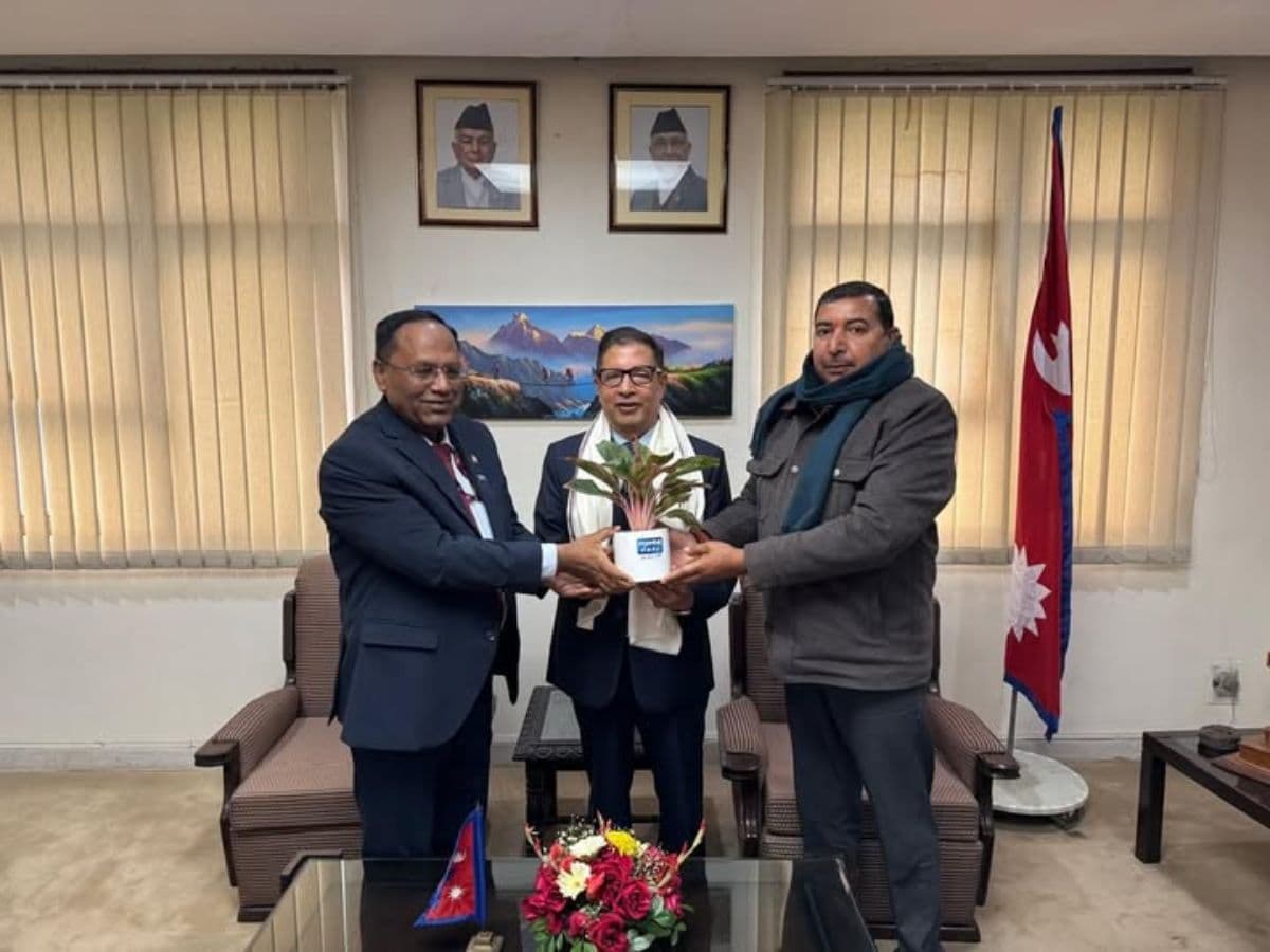 CMD, NHPC & SJVNL met H.E. Dr. Shankar Prasad Sharma, Nepal Ambassador ...