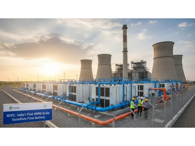India first MWh Scale Vanadium Flow Battery inaugurated at NTPC NETRA