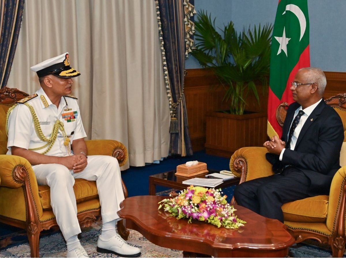 CNS Admiral R Hari Kumar oversea visit to Maldives; Met HE Mr Ibrahim Mohamad Solih