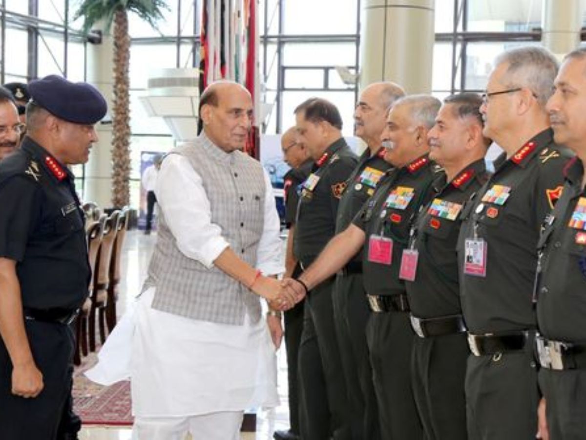 Rajnath Singh praises Army's operational activities at Commanders' Conference 2023