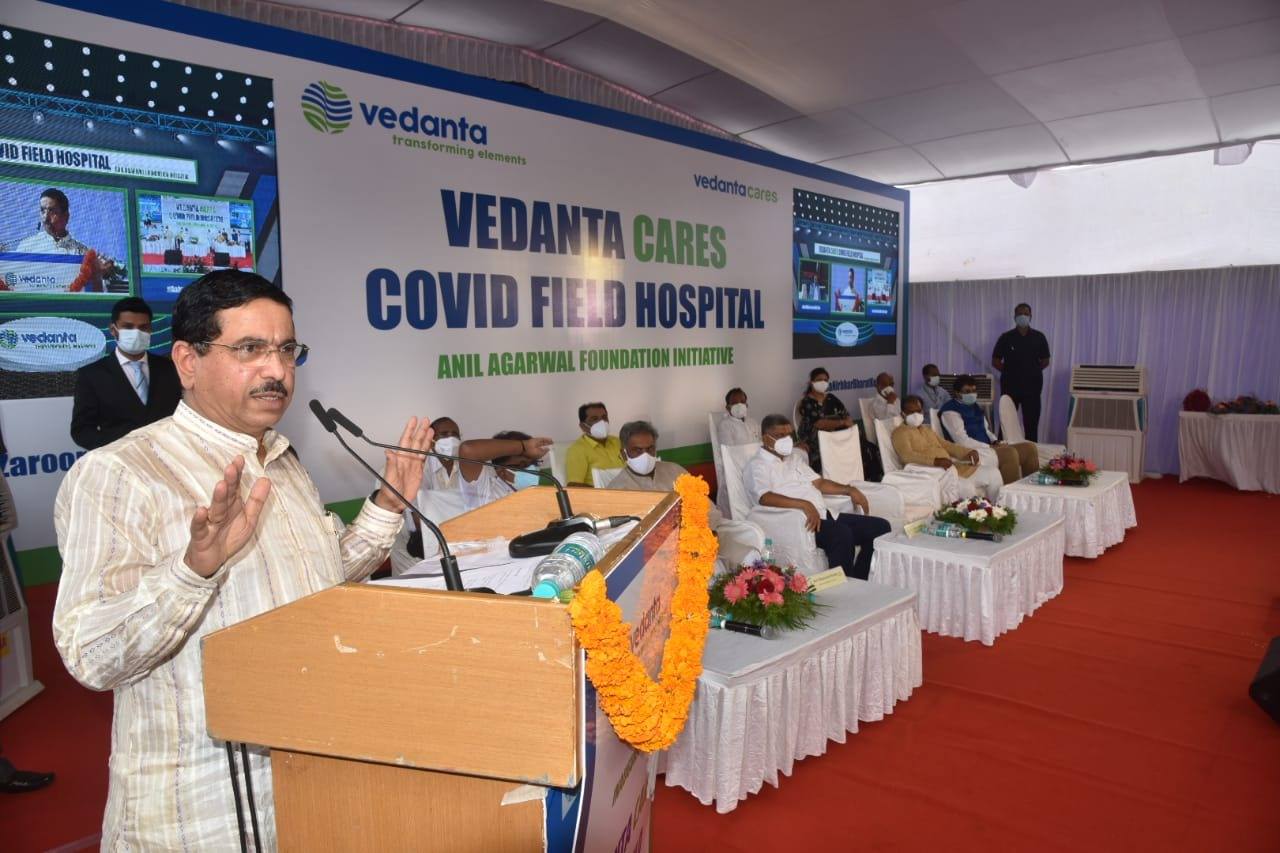 Shri Pralhad Joshi inaugurates Vedanta Cares Covid Field Hospital Shri Pralhad Joshi inaugurates Vedanta Cares Covid Field Hospital